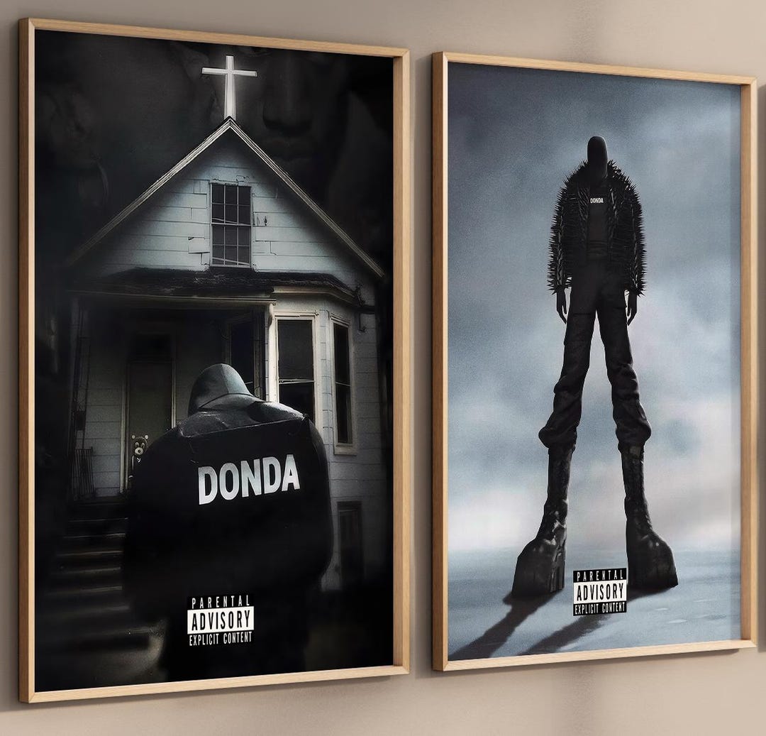 Kanye West Donda Poster Set Donda Album Poster Set Kanye West Wall Art ...