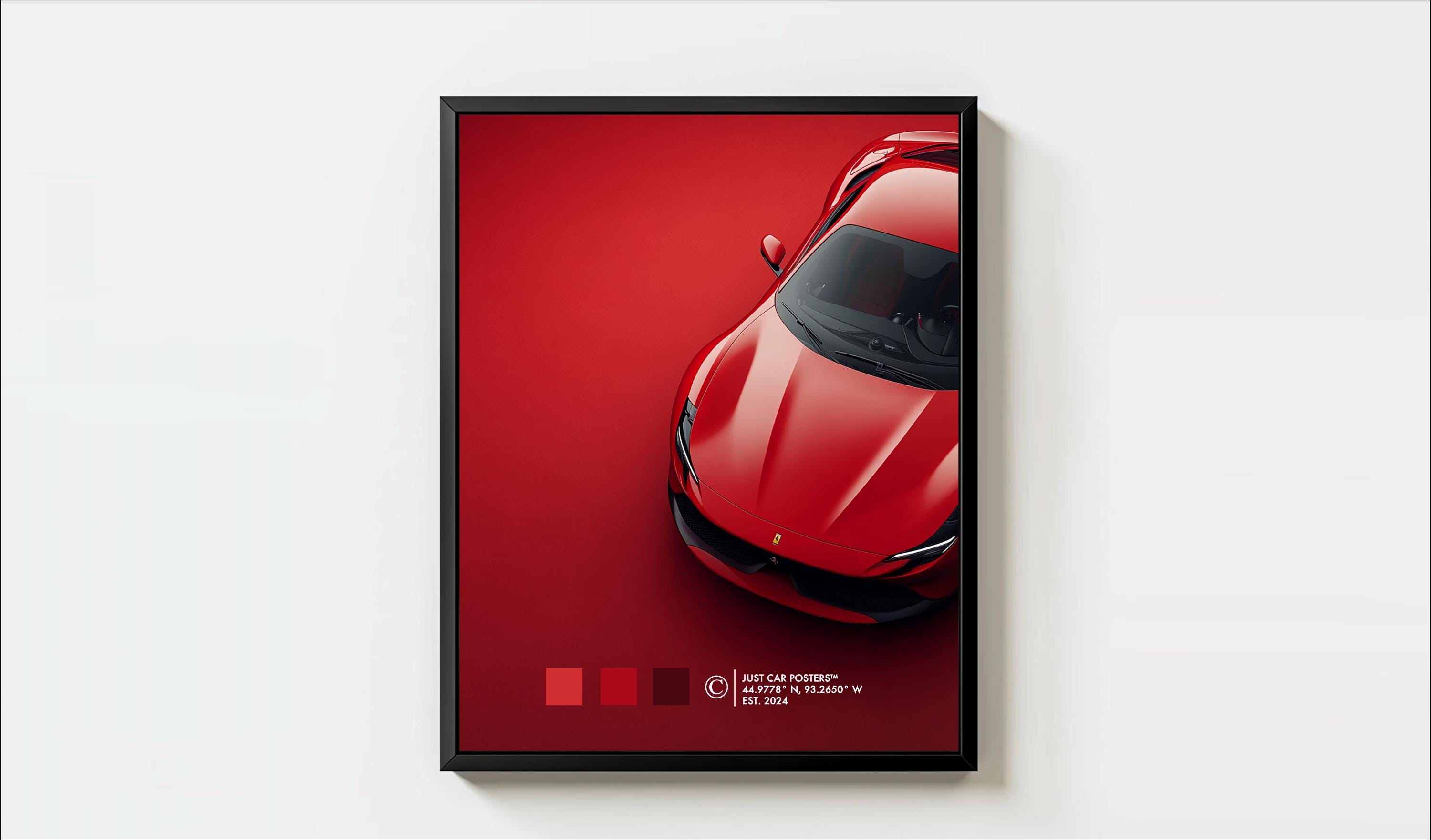 Ferrari Poster, Ferrari Super Car Posters, Ferrari Car Photography ...