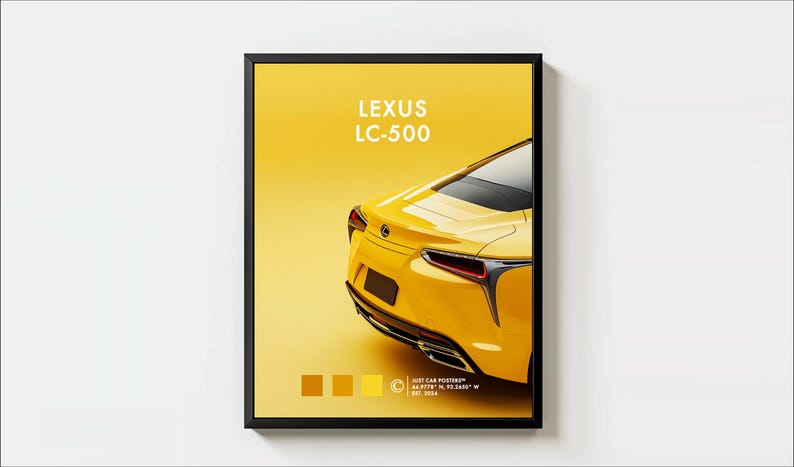 Lexus LC500 Poster, Lexus LC500 Super Car Posters, Car Photography ...