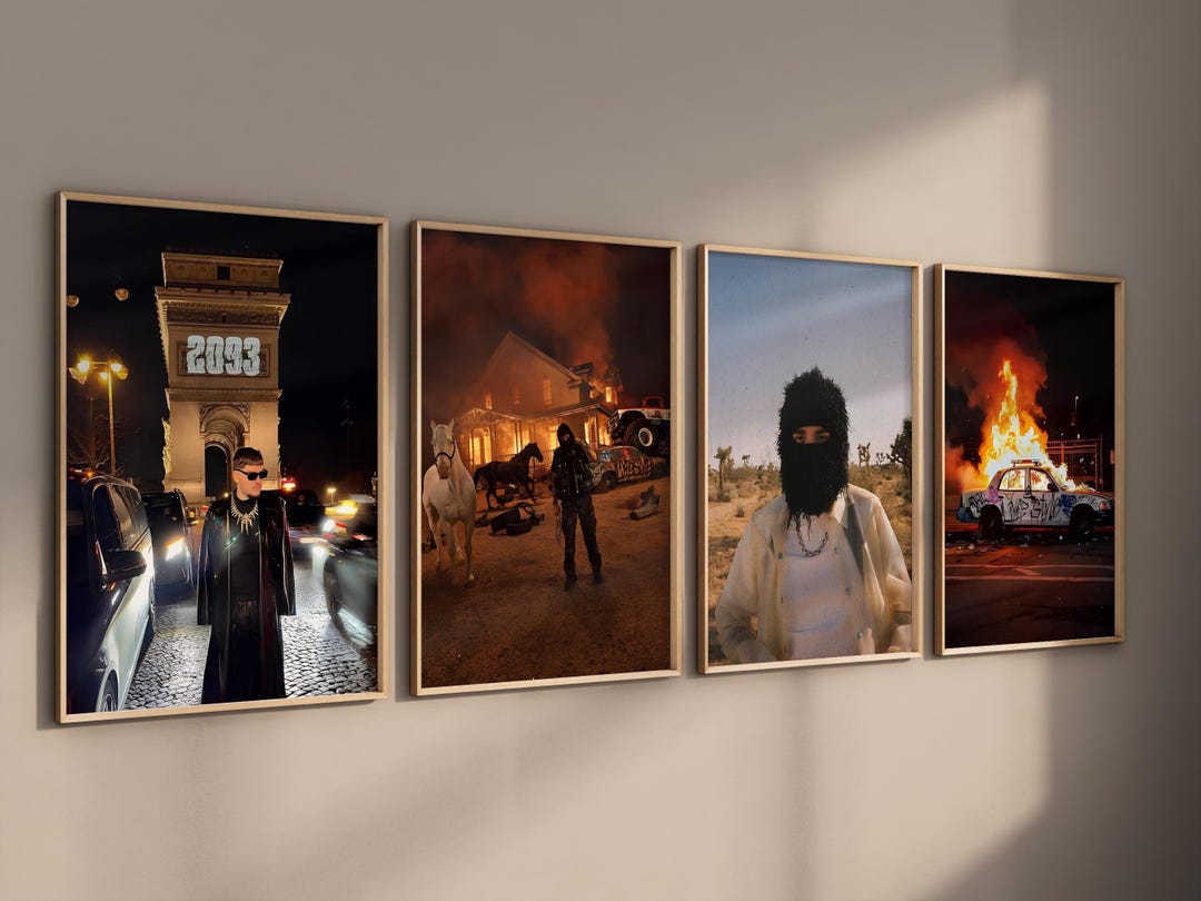 Yeat Poster Set Yeat Album Poster Yeat Wall Art Rapper Wall Art Yeat Prints for Bedroom Digital ...