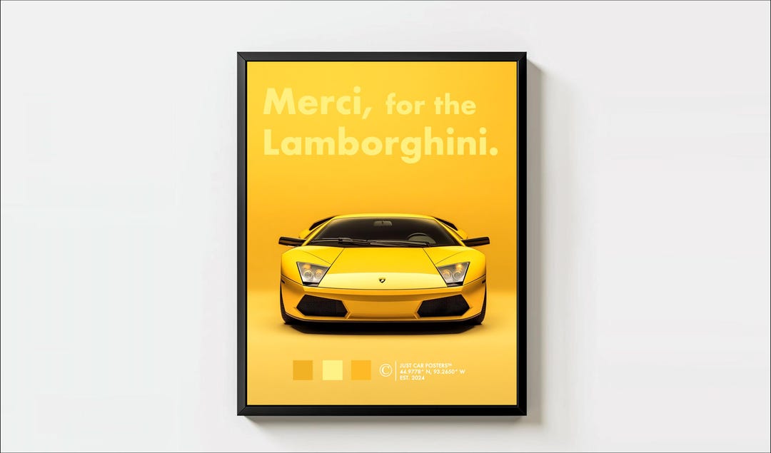 Lamborghini Murcielago Poster Print, Super Car Posters, Car Photography ...