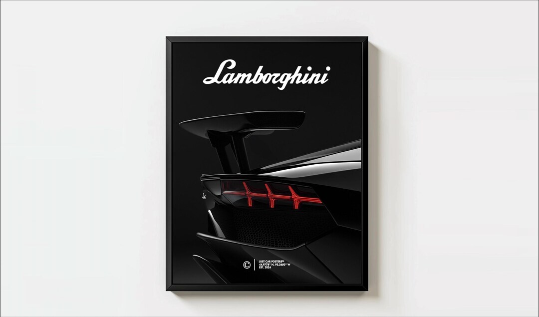 Lamborghini Poster Print, Lamborghini Super Car Posters, Lamborghini ...