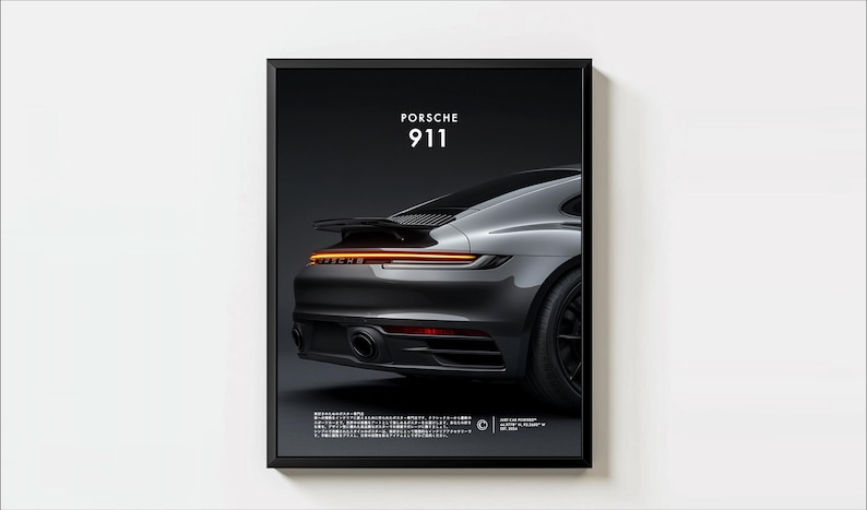 Porsche 911 Poster, Super Car Posters, Car Photography, Porsche 911 ...