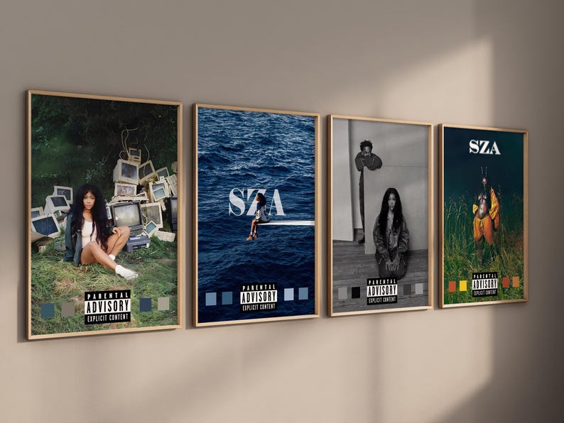 SZA Poster Set SZA Album Poster Print Set Album Cover Poster Sza Gift ...