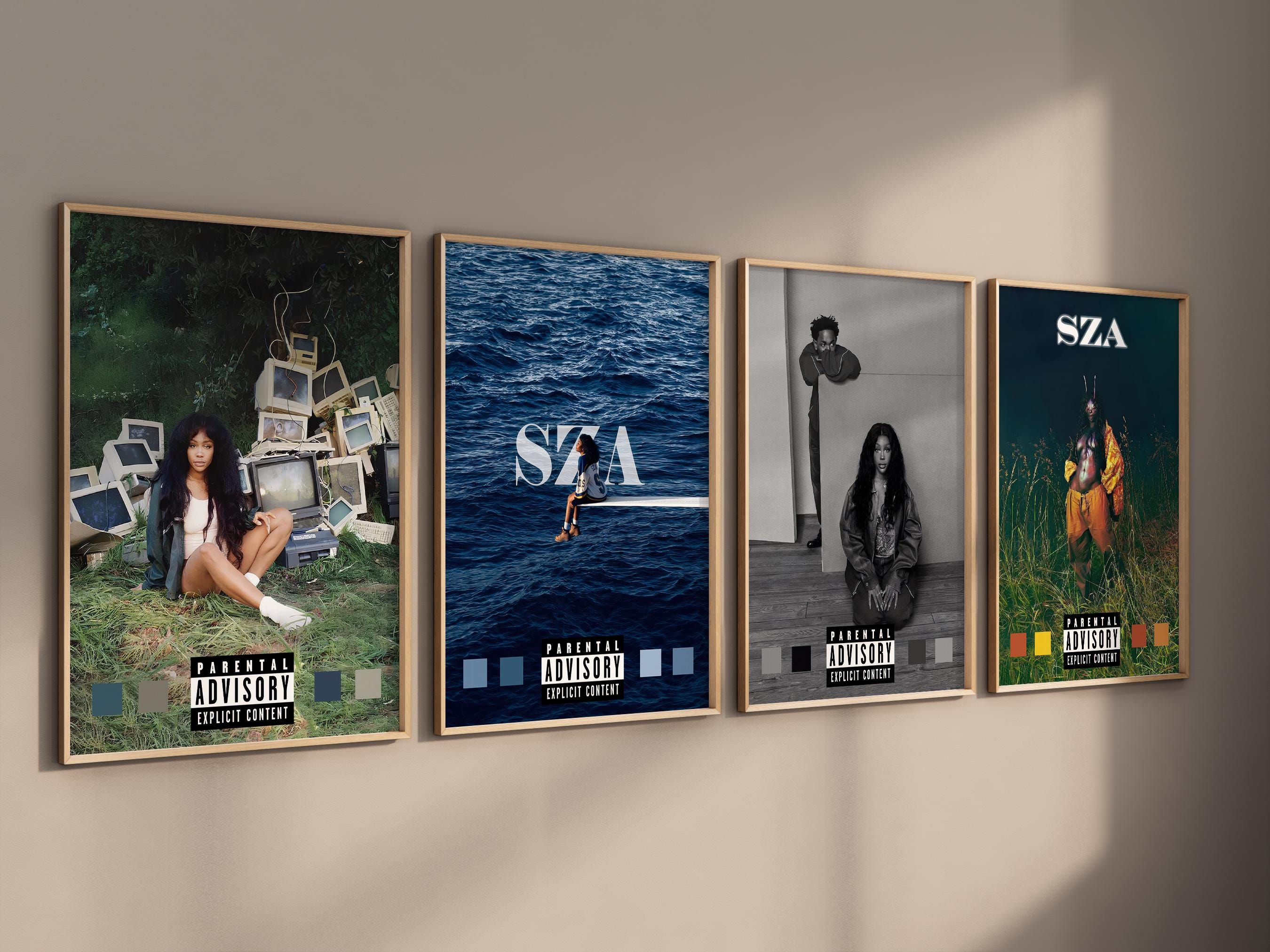 SZA Poster Set SZA Album Poster Print Set Album Cover Poster Sza Gift ...