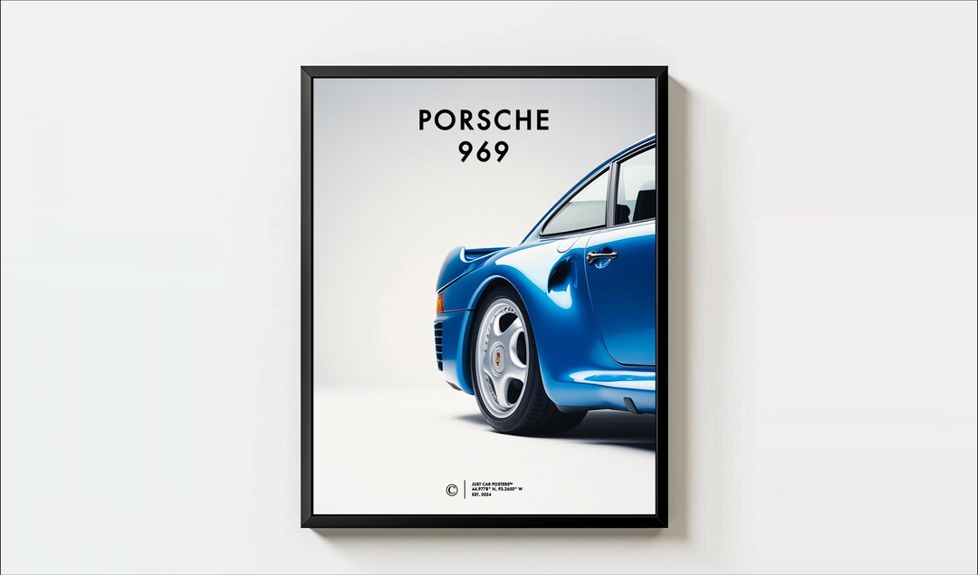 Classic Porsche Poster Print, Super Car Posters, Car Photography ...