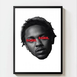 Kendrick Lamar Damn Poster Set Damn Album Poster Set Kendrick Lamar ...