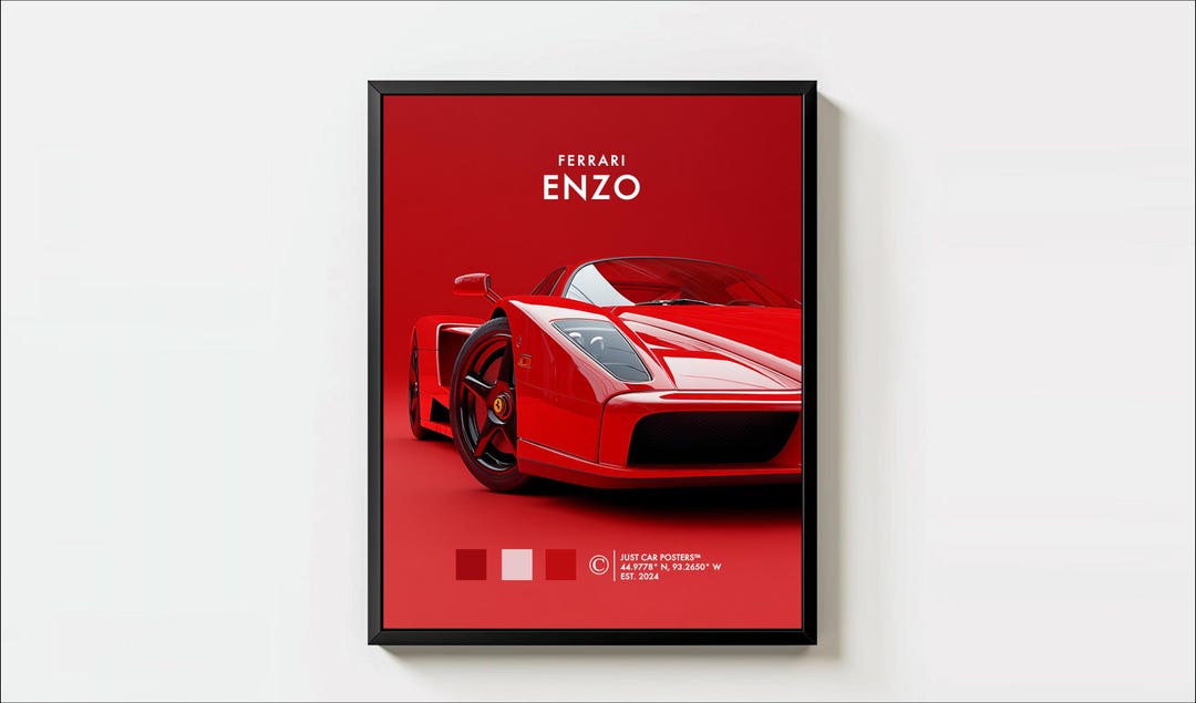Ferrari Enzo Poster Print, Ferrari Enzo Super Car Posters, Ferrari Enzo ...