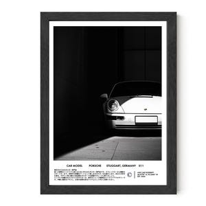 Vintage Porsche Print, German Car Wall Art, Magazine Car Poster, Old ...