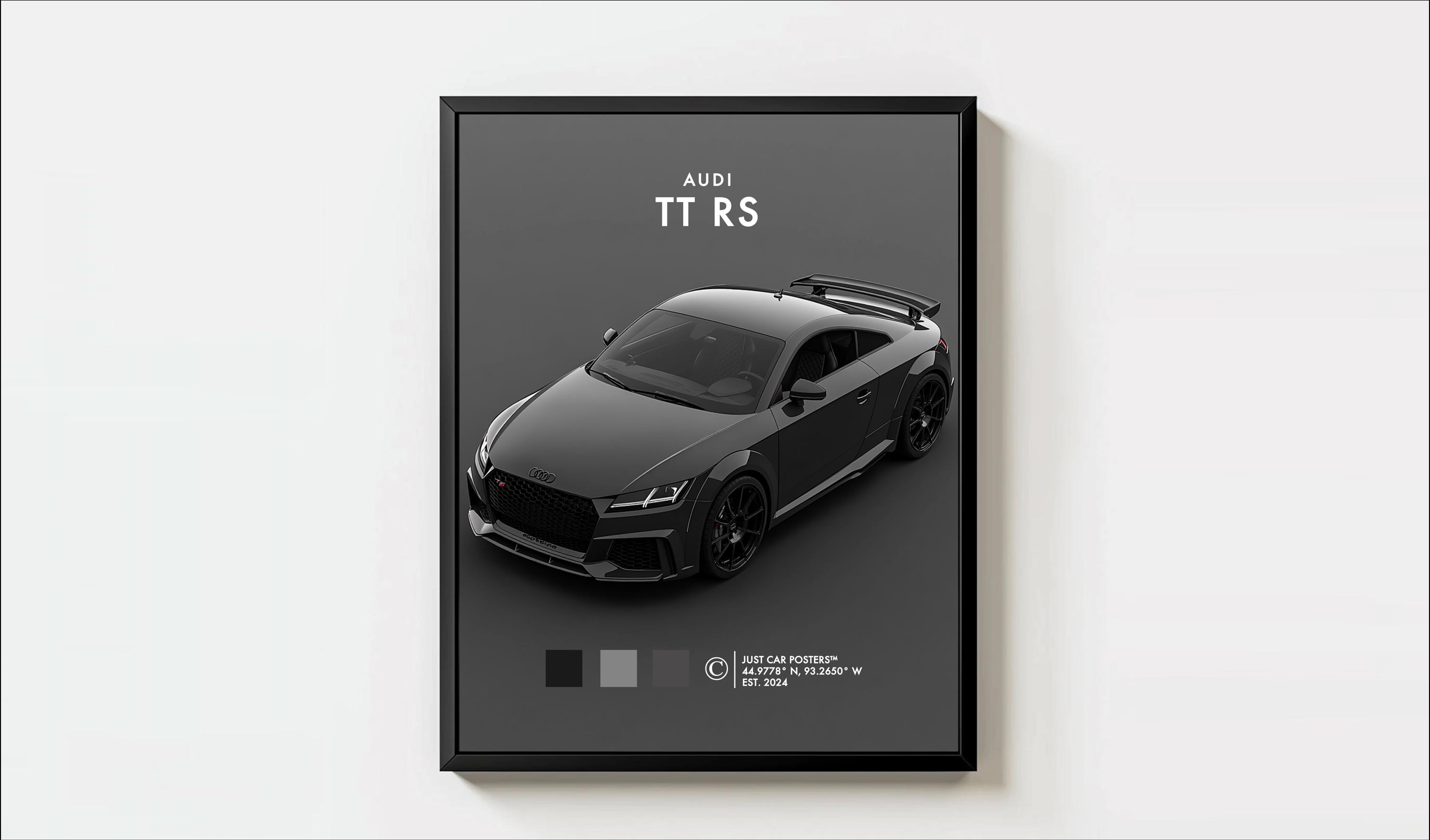 Audi TT Poster, Audi TT Super Car Posters, Car Photography, Audi TT Car ...
