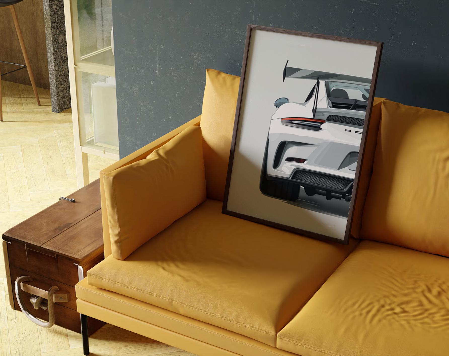 Sports Car Poster Porsche 911 GT3 RS, Porsche Car Poster, Porsche Wall ...