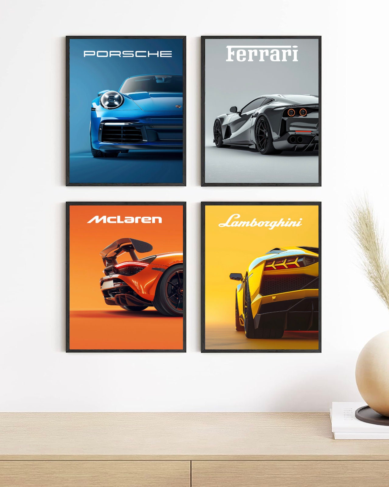 Sports Car Posters, Porsche, Ferrari, Mclaren, Lamborghini Car Prints ...