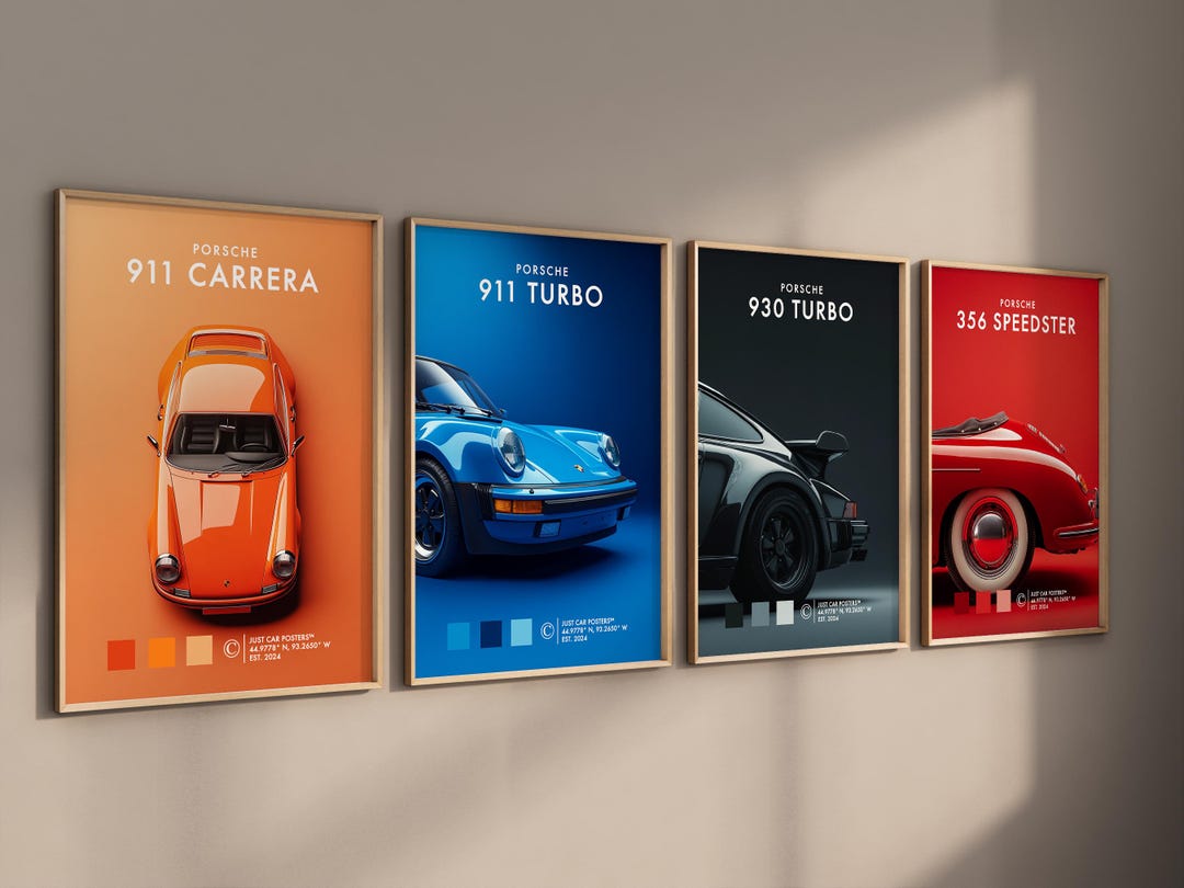 Super Car Posters, Classic Porsche Posters, Vintage Porsche Posters ...