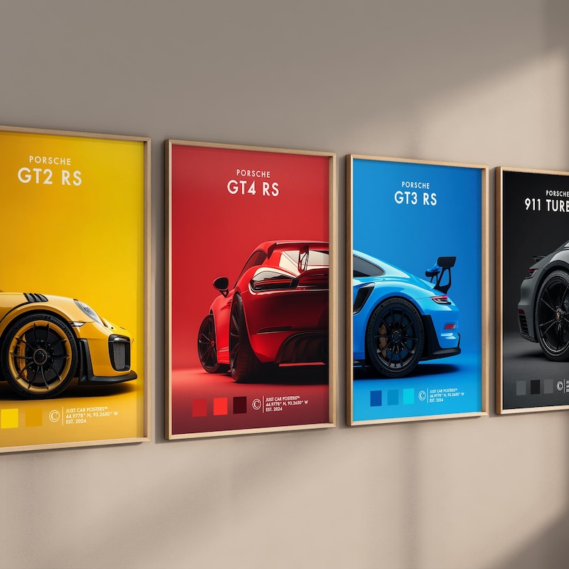 Porsche 911 Gt3 Rs Poster - Etsy