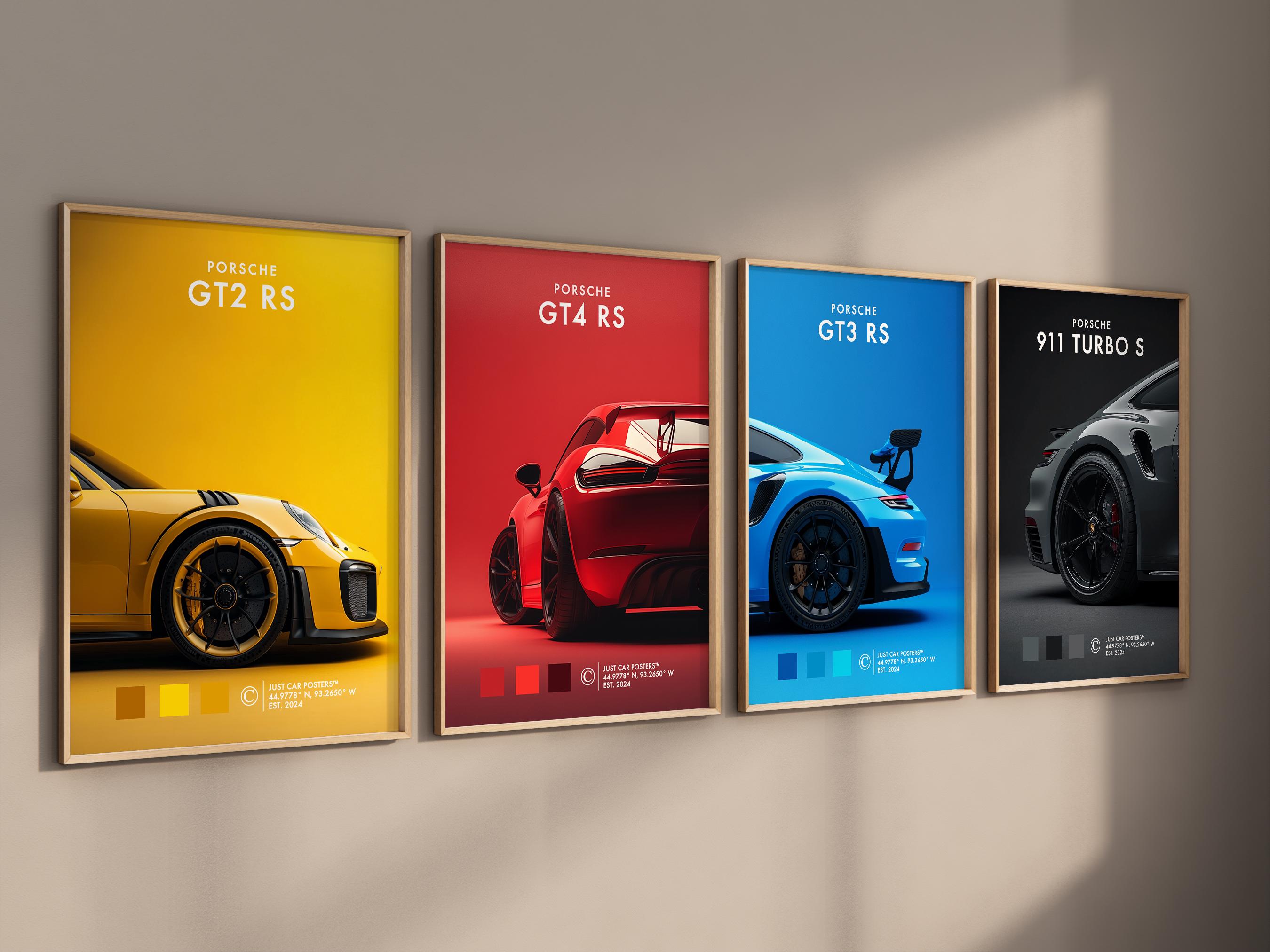 Super Car Posters, Porsche Posters, Porsche GT2, Porsche GT3, Porsche ...