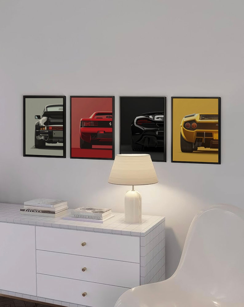 Sports Car Posters - Porsche, Mclaren, Lamborghini, Ferrari - for ...