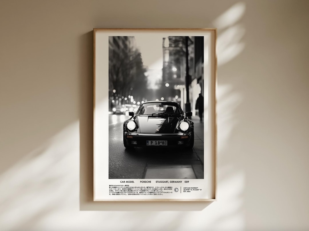 Classic Porsche Poster, Vintage Porsche Print, German Car Wall Art ...