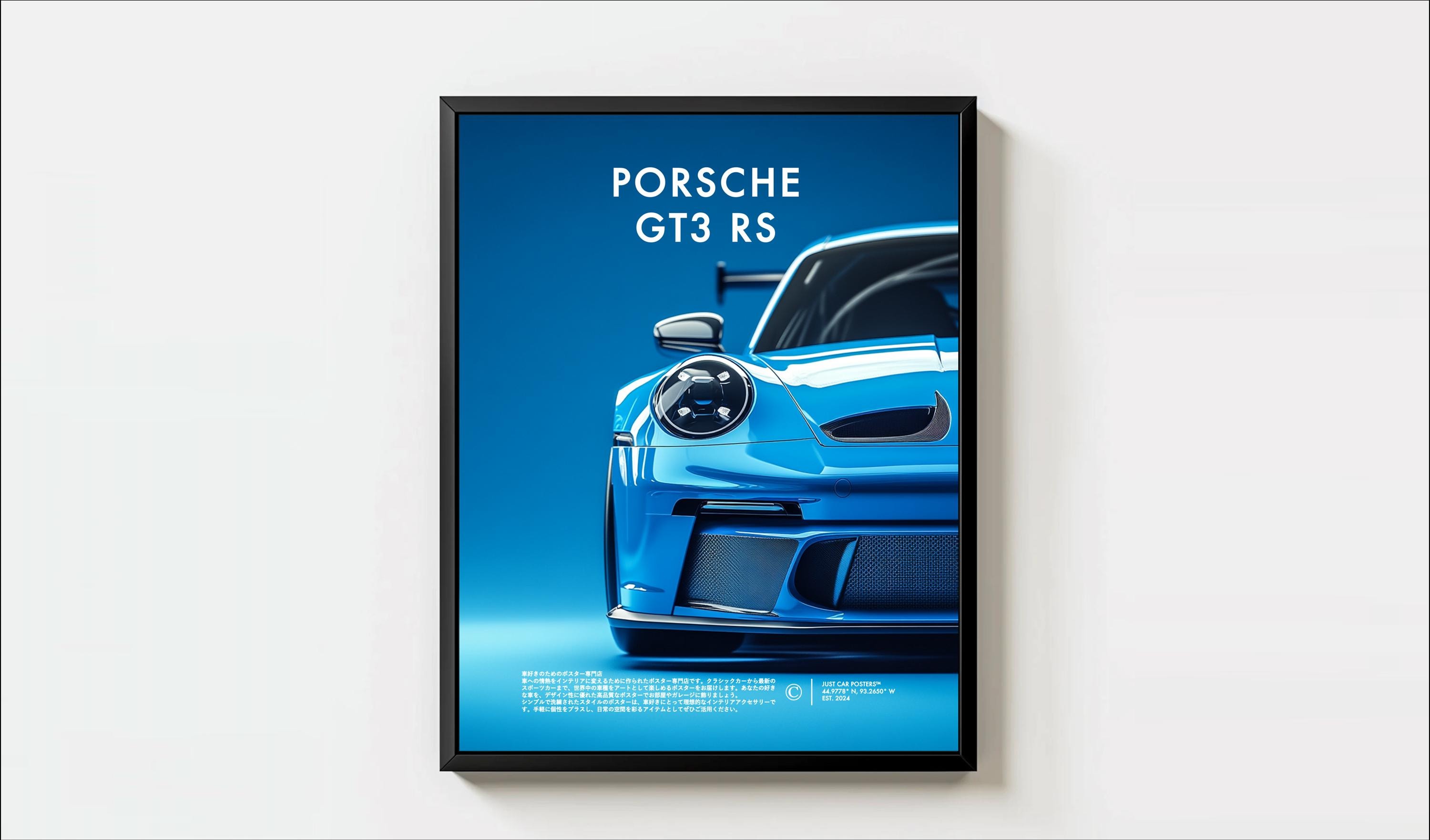 Porsche GT3 RS Poster, Porsche GT3 RS Super Car Posters, Car ...