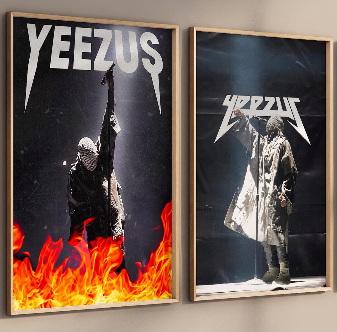 Kanye West Yeezus Poster Set Yeezus Album Poster Set Rap Album Poster ...