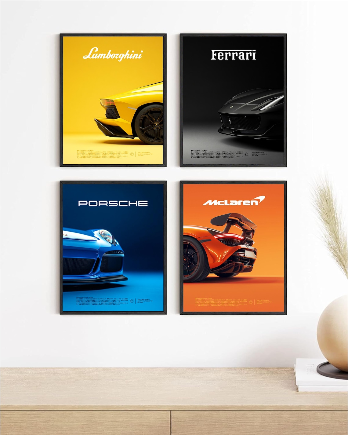 Super Car Posters, Porsche, Ferrari, Mclaren, Lamborghini Car Prints ...