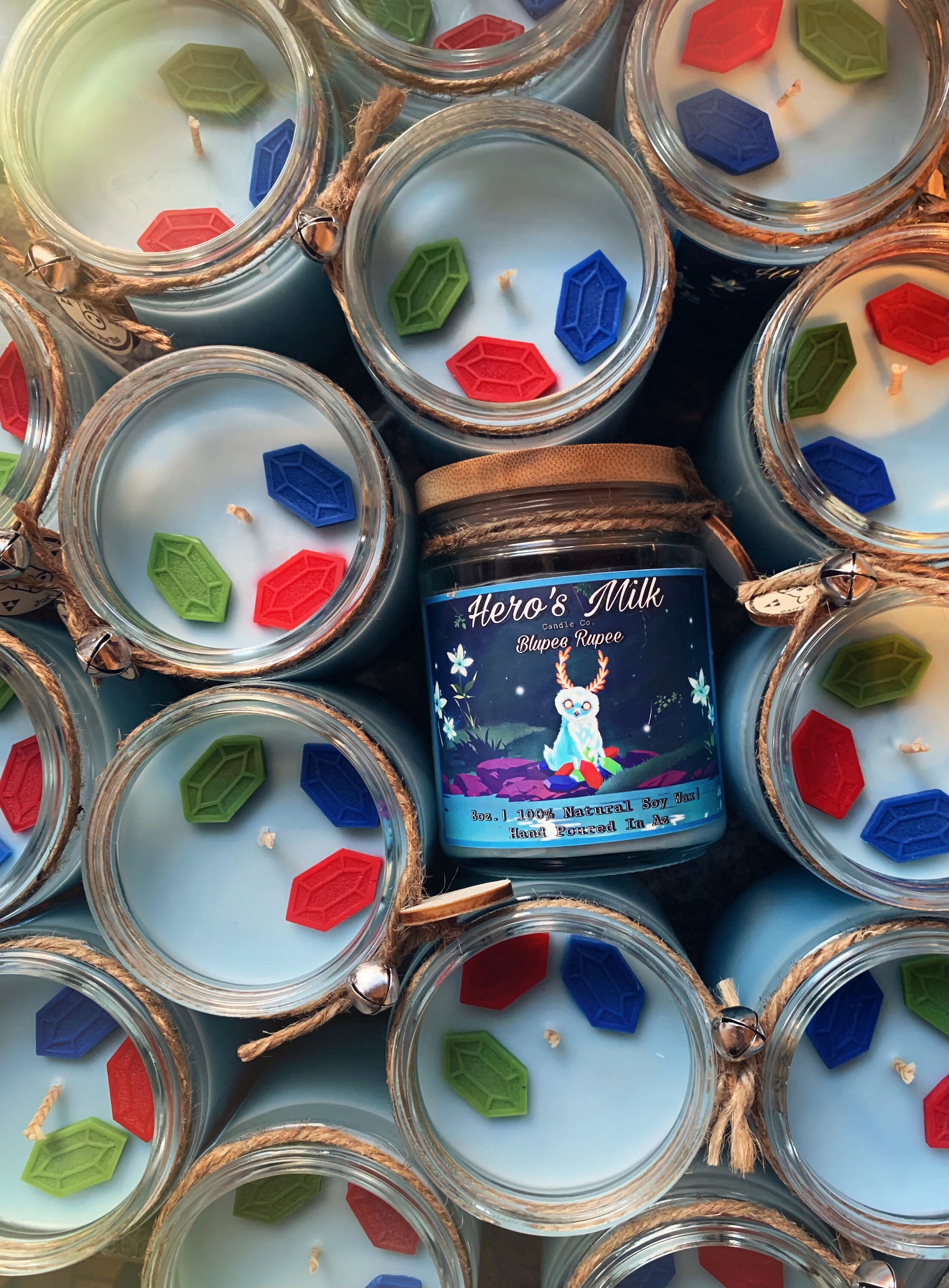Blupee Rupee the Legend of Zelda Inspired Candle 8oz. Candle Soy Wax - Etsy
