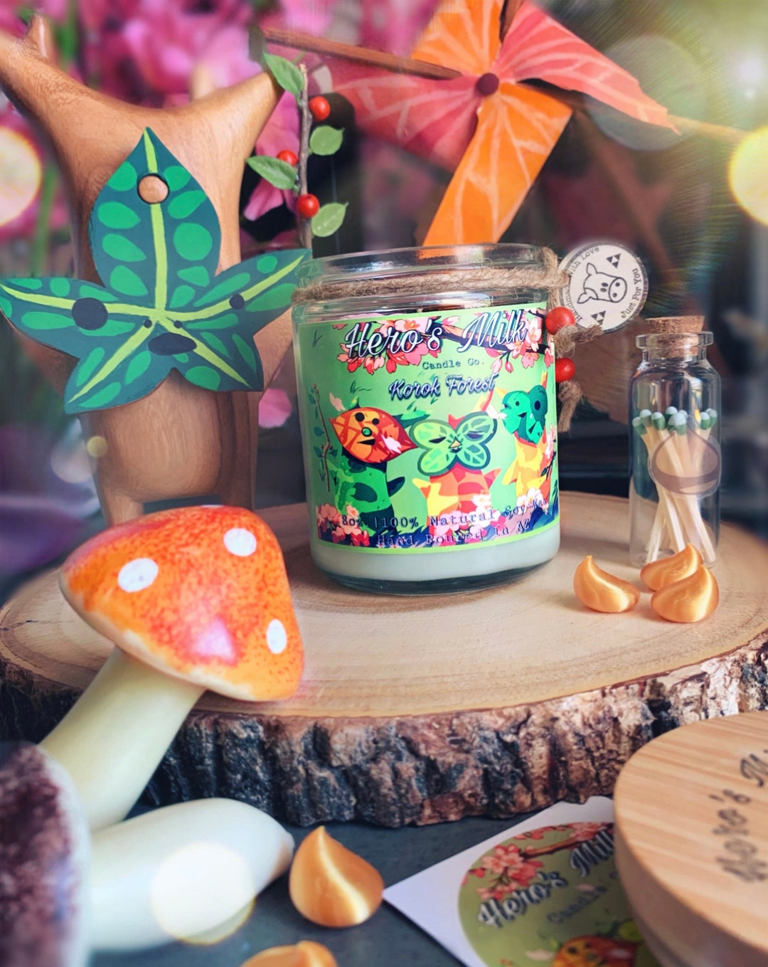 Korok Forest the Legend of Zelda Inspired Candle| 8oz.|soy Wax Candle ...