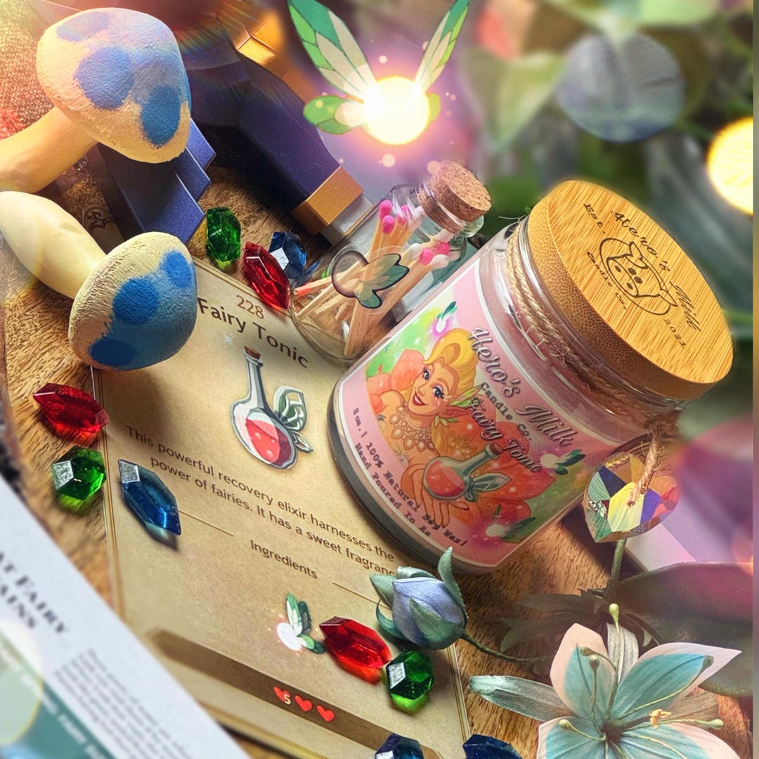 Fairy Tonic, the Legend of Zelda Inspired Candle | 8oz. Candle | Soy ...