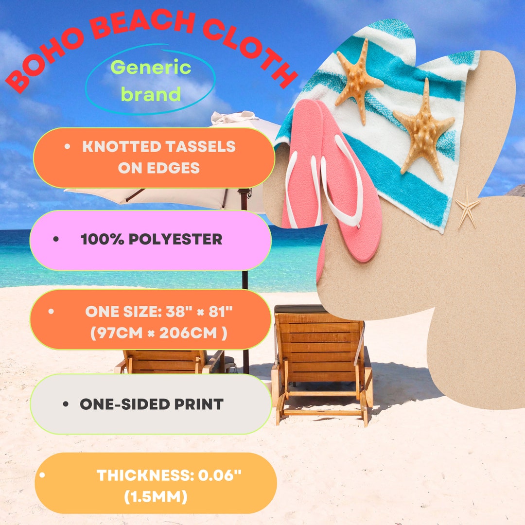 Oversize Beach Towel Anti Sand Beach Towel Large Beach Towel Round ...