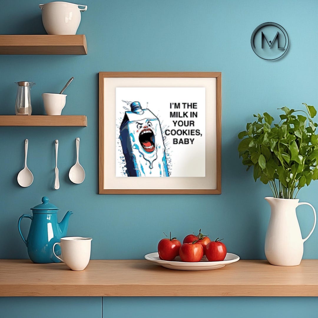 Funny Screaming Milk Carton Cross Stitch Pattern – PDF Embroidery Chart ...