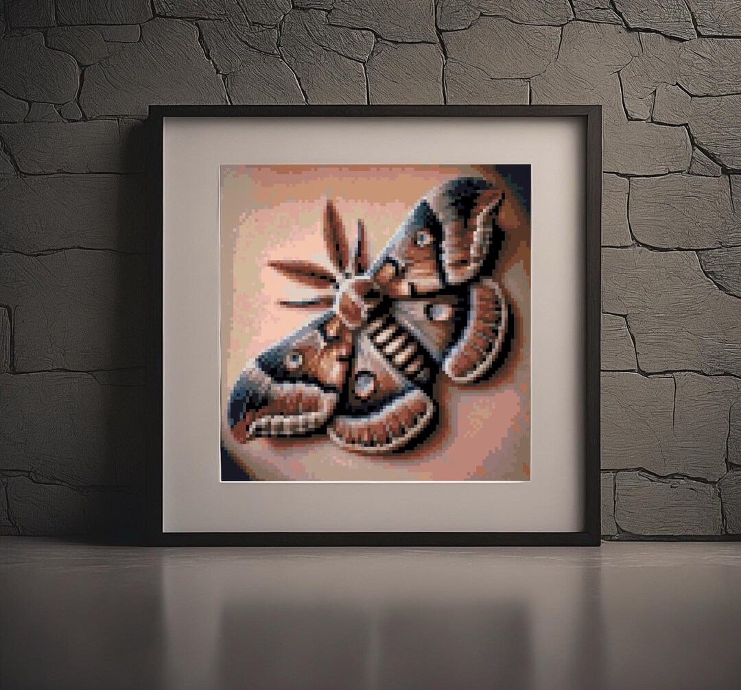 Gothic Occult Butterfly Cross Stitch Pattern – PDF Embroidery Chart for ...