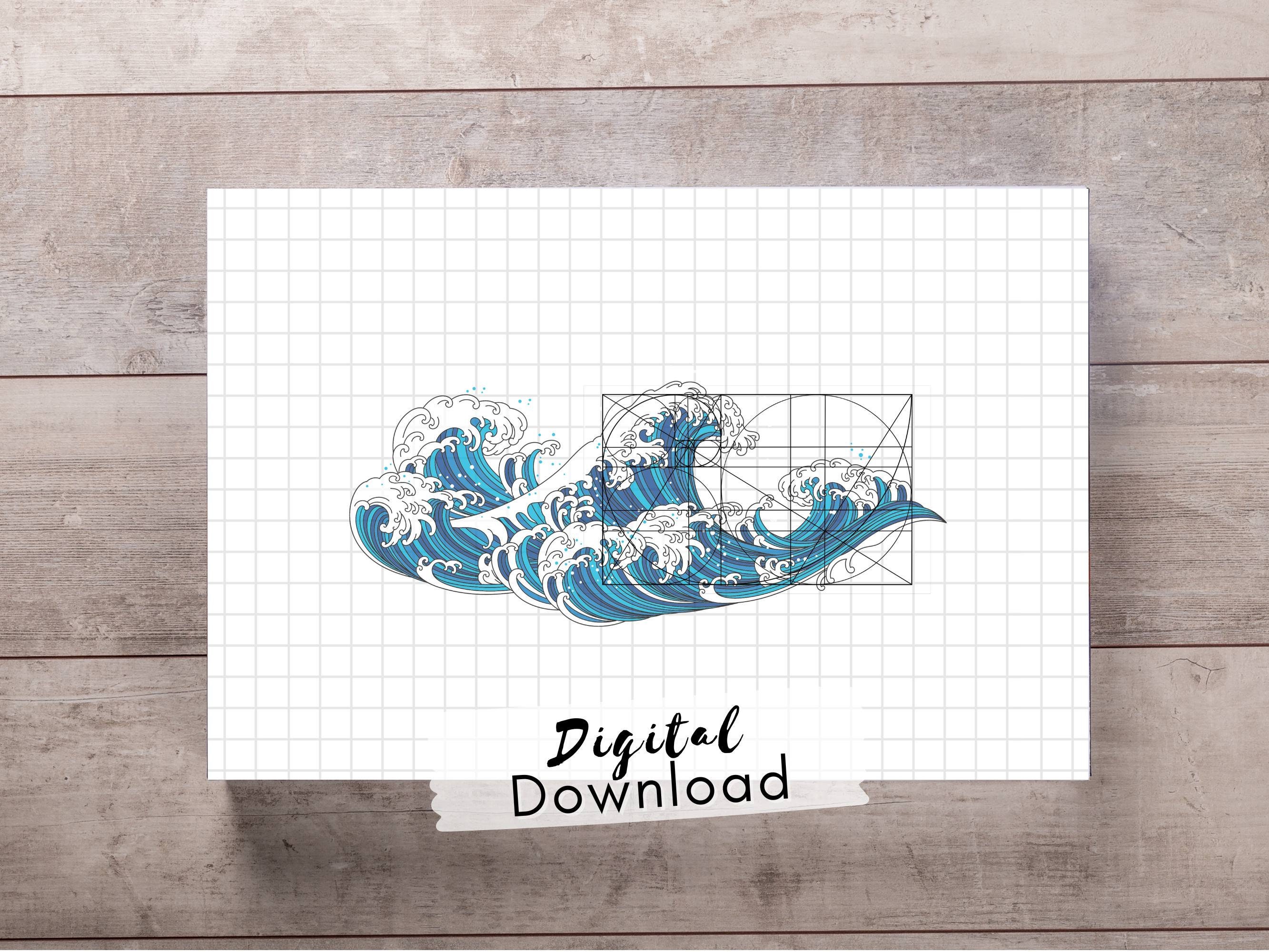 Fibonacci Waves Print: Math and Nature Mashup (digital Download) - Etsy