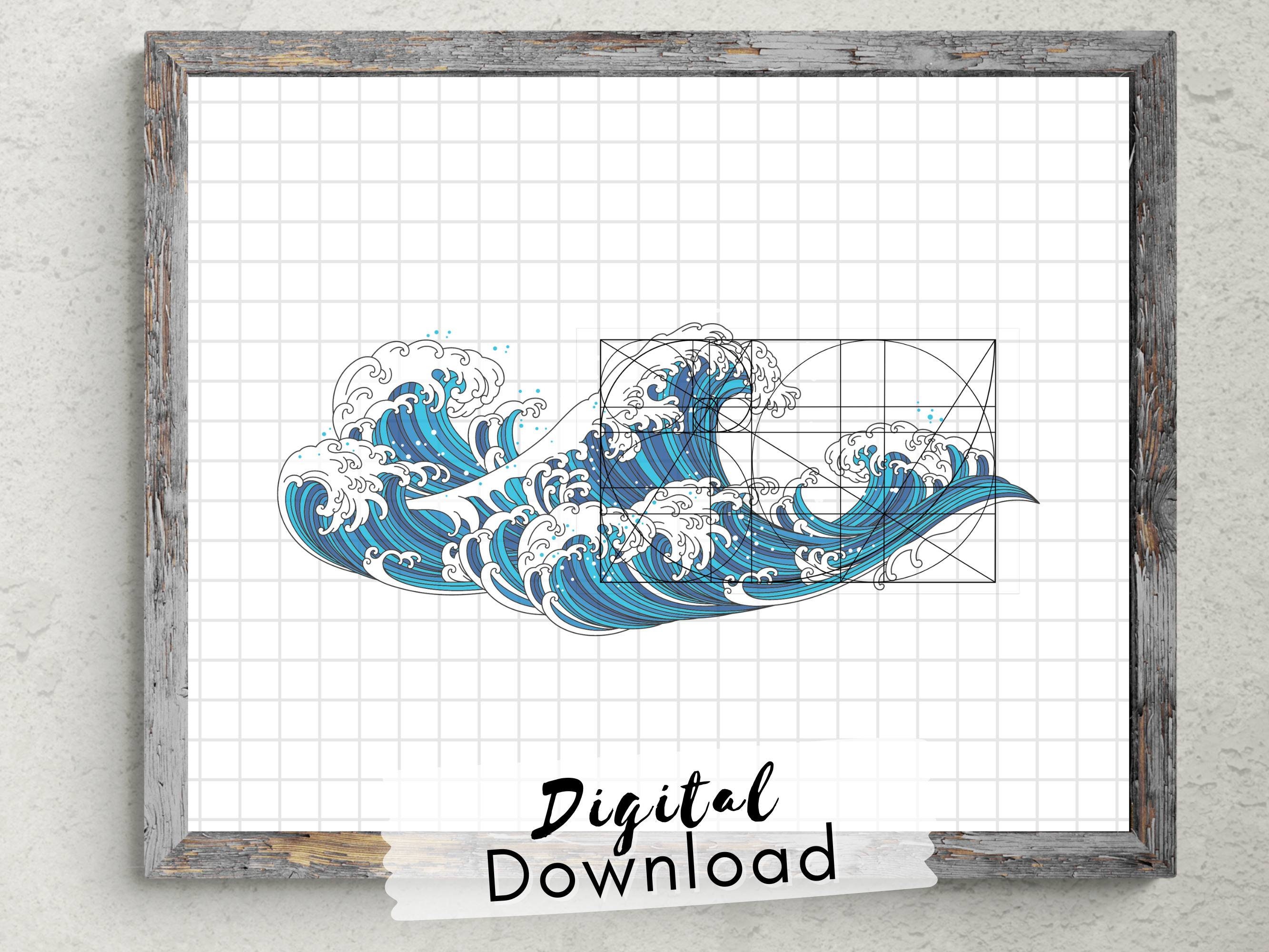 Fibonacci Waves Print: Math and Nature Mashup (digital Download) - Etsy