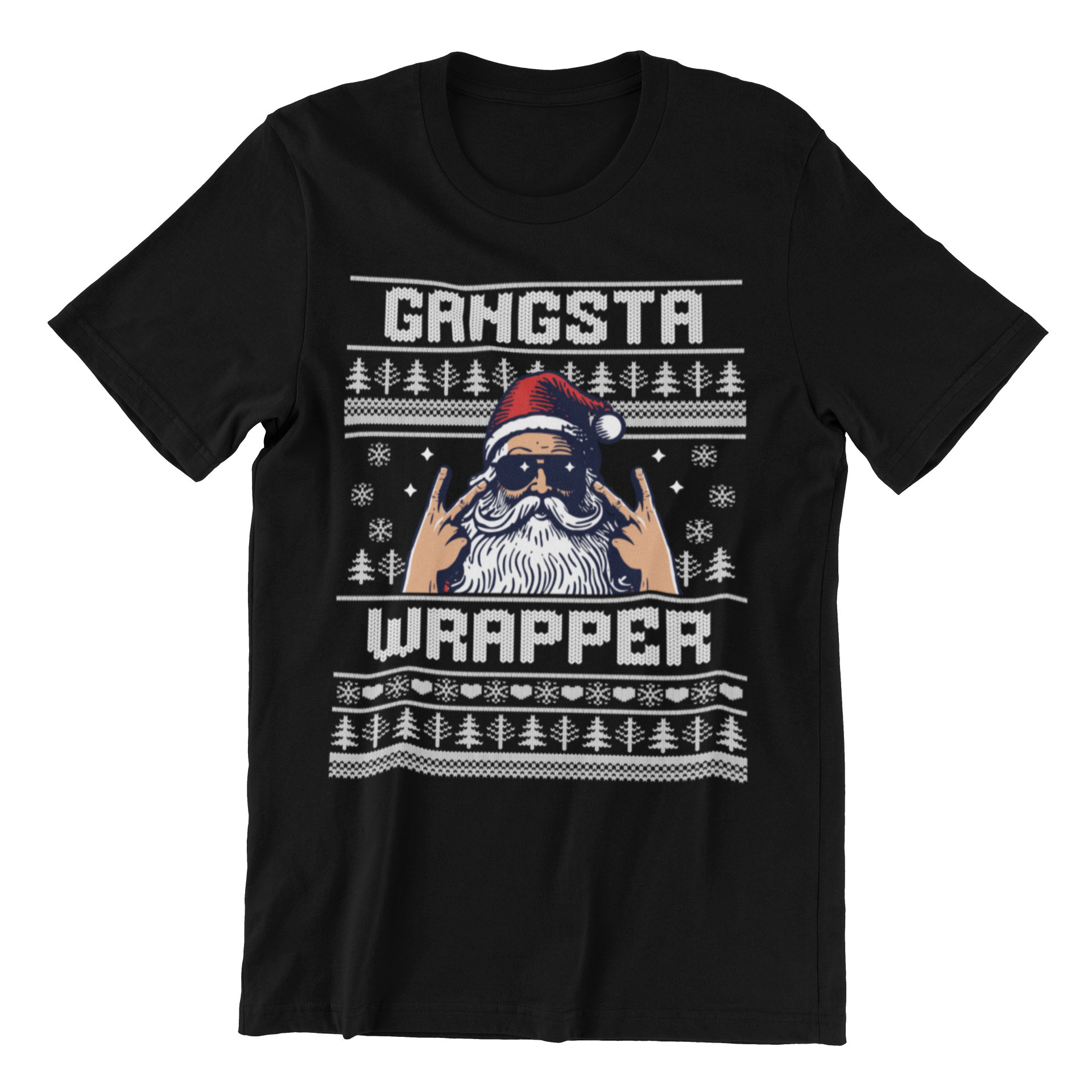 Gangsta Wrapper Shirt, Ugly Christmas Sweater Shirt, Christmas Party ...