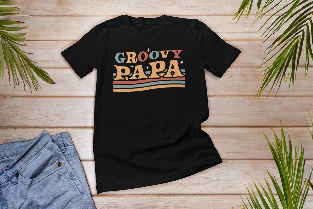 Groovy Papa Shirt, Hippie Fathers Day Shirt, 1970s Groovy Dad Hippie ...