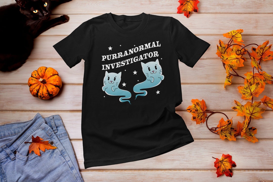 Purranormal Investigator Shirt, Paranormal Investigator Shirt, Cat ...