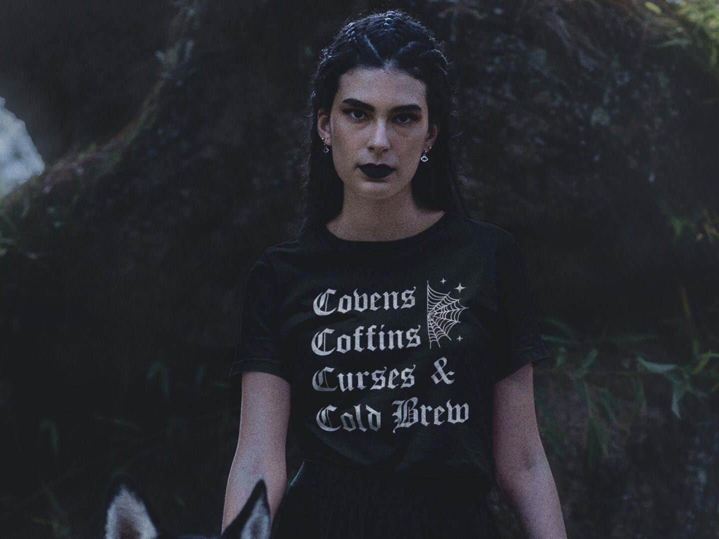 Covens Coffins Curses and Cold Brew Shirt, Retro Halloween Shirt, Cold Brew Coffins and Covens ...
