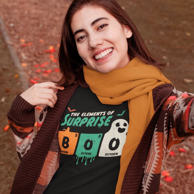 Boo the Elements of Surprise Shirt, Halloween Science Shirt, Halloween ...