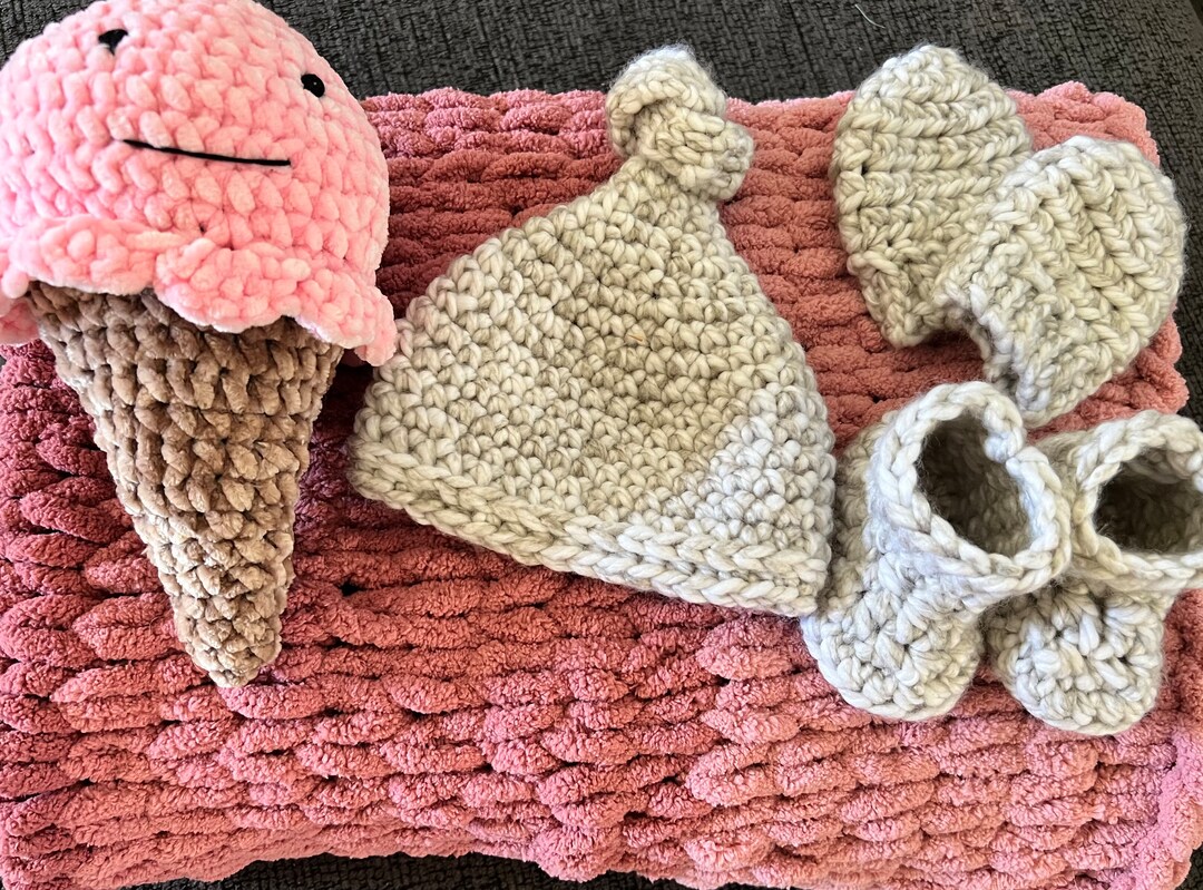 Pink Baby Shower Handmade Gift Box Stroller Receiving Chunky - Etsy