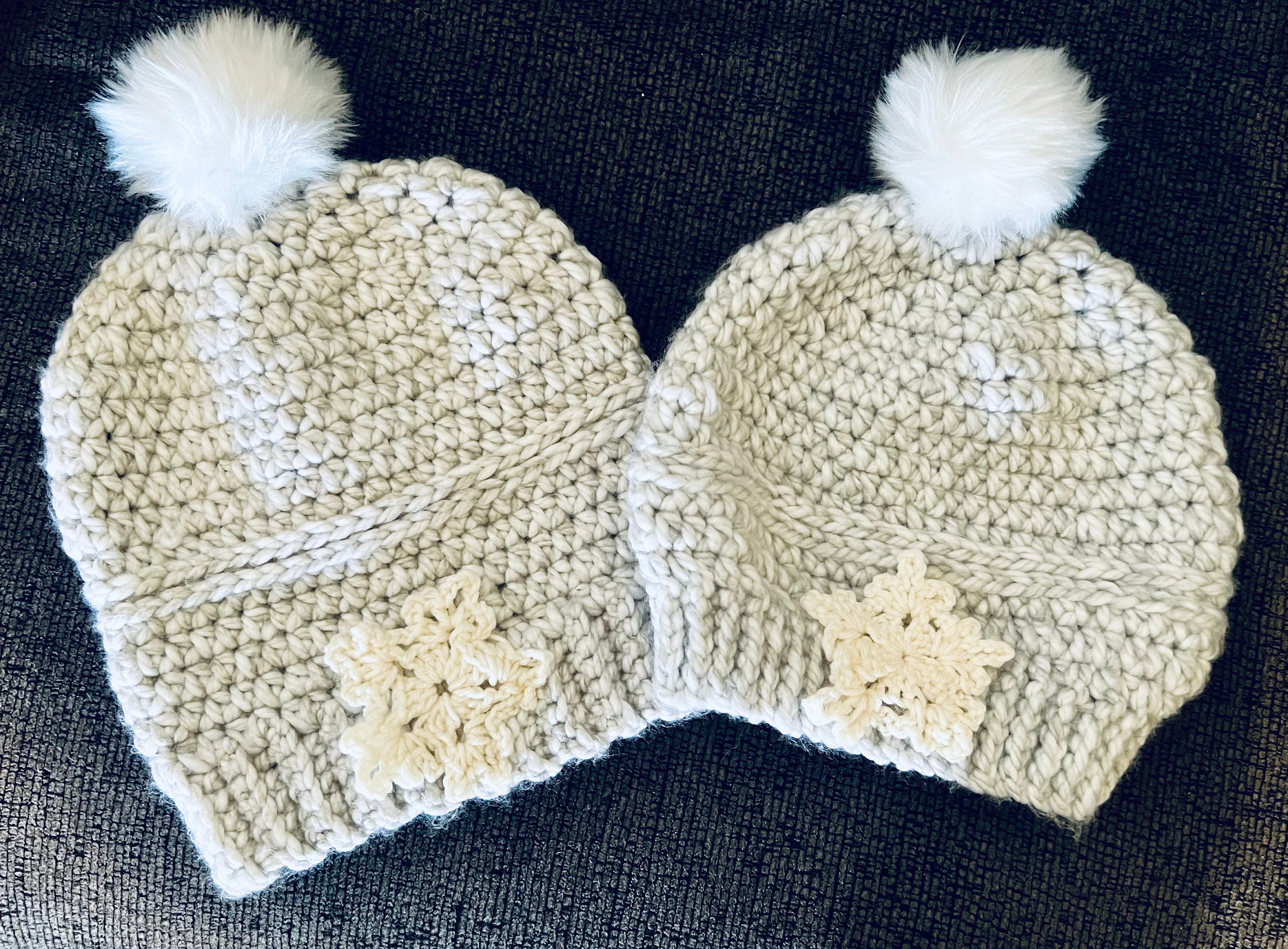 Mommy and Mini Winter Hats, Christmas, Holiday, Snowflake, Pictures ...