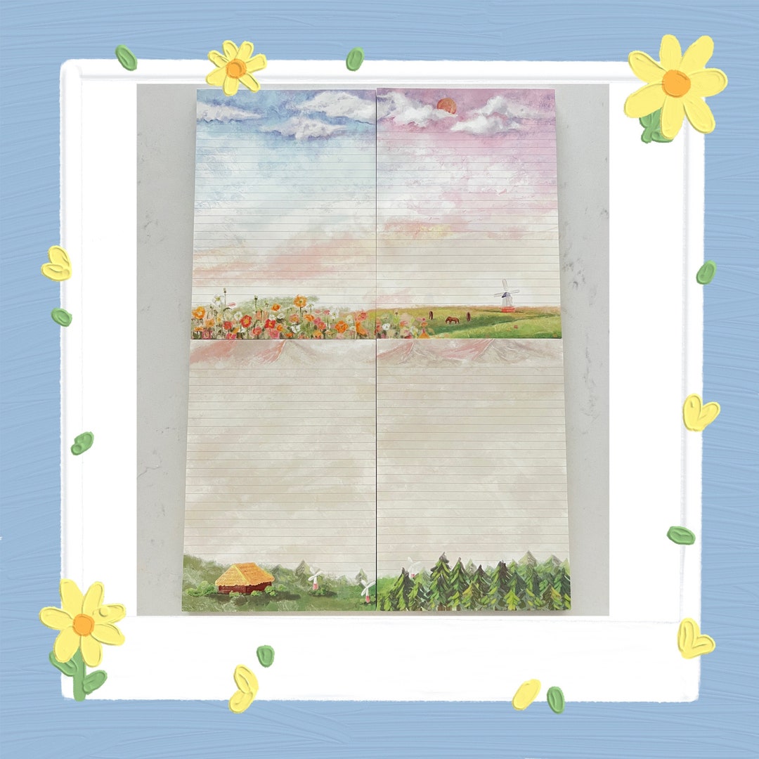 Cute B5 Notepad/cartoon Grid Notepad/b5 Line Notepad/big Memo Pad ...