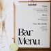 Modern Edgy Bar Sign Template, Wedding Cocktail Bar Sign, Wedding Drink ...