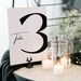 Edgy Modern Wedding Table Number Template, Editable Table Number ...