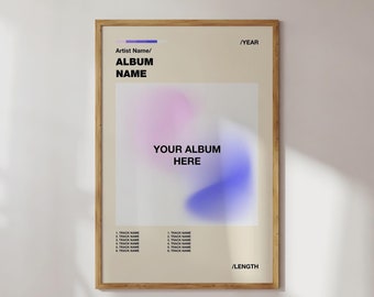Choose Your Own Album Poster, Custom Album Poster, Music Gift Ideas ...