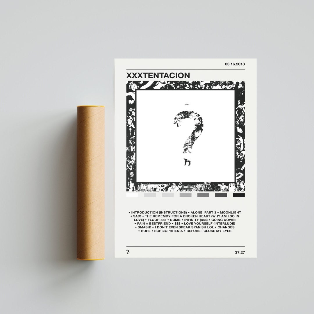 Exclusive XXXTENTACION Poster | ? Album Poster | Album Cover Wall ...