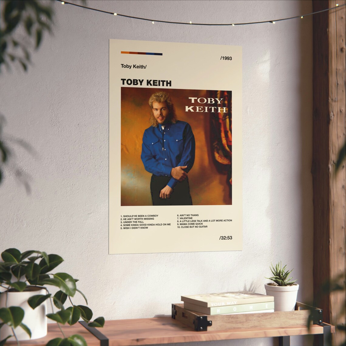 Toby Keith Poster / Toby Keith Album / Country Music Art / Country Fan ...