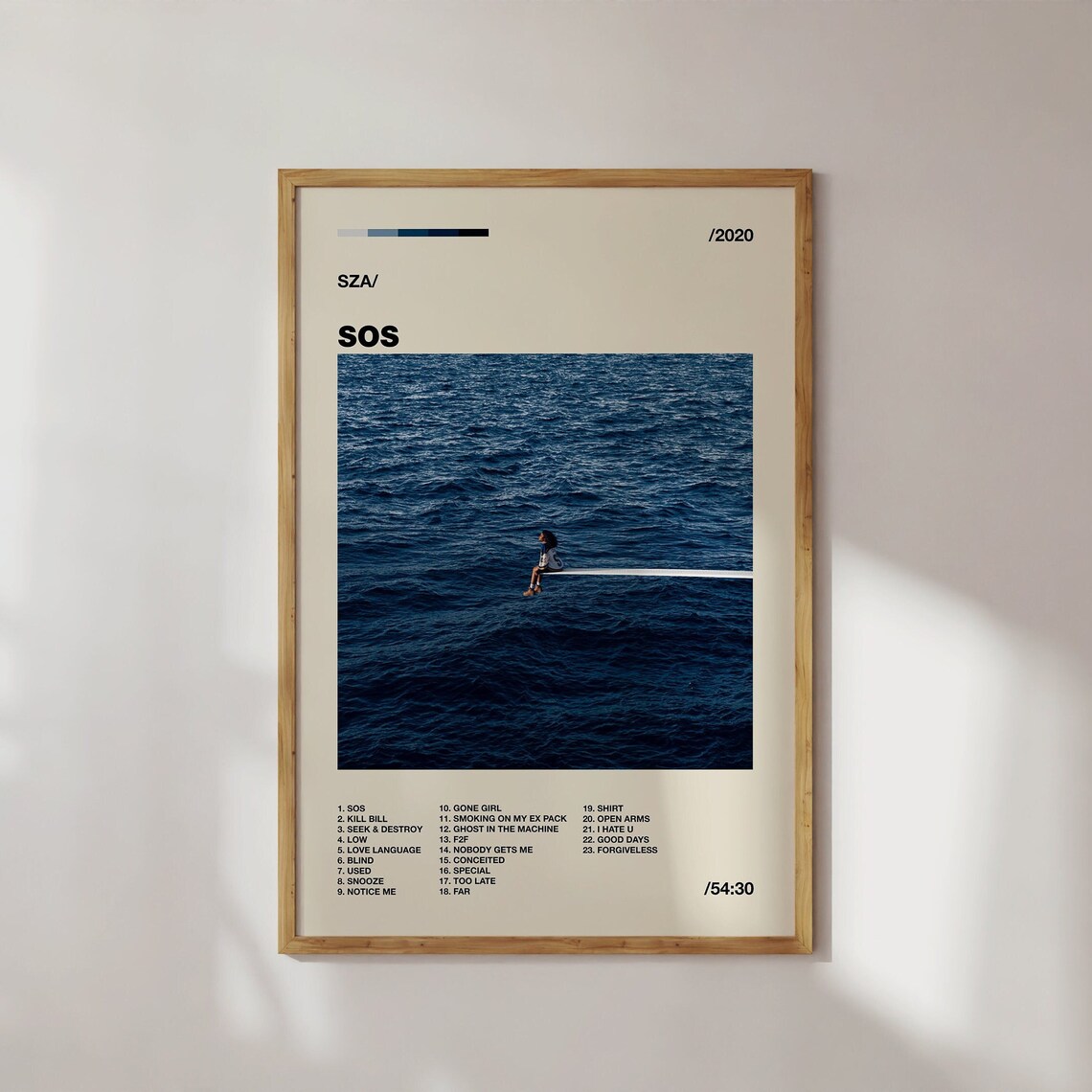 SOS Poster / SZA Album Art / Aesthetic Wall Art / SZA Bedroom Poster ...