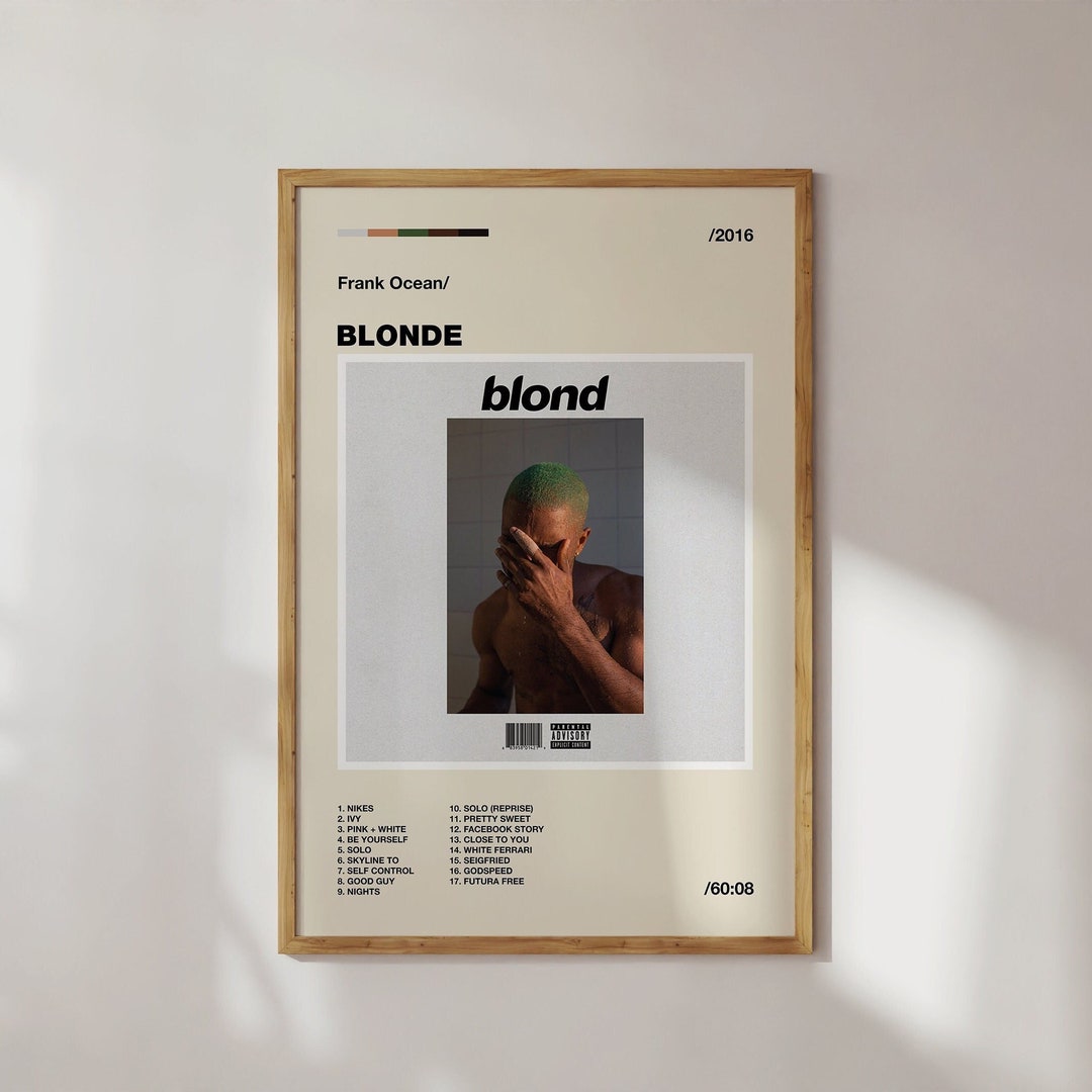 Frank Ocean Posters / Blonde Album Poster / Album Cover Poster, Poster Print Wall Art, Custom ...