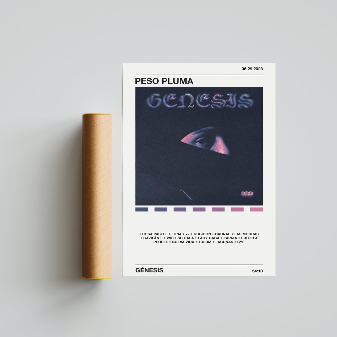 Exclusive Peso Pluma Poster Génesis Album Poster Album Cover Wall ...