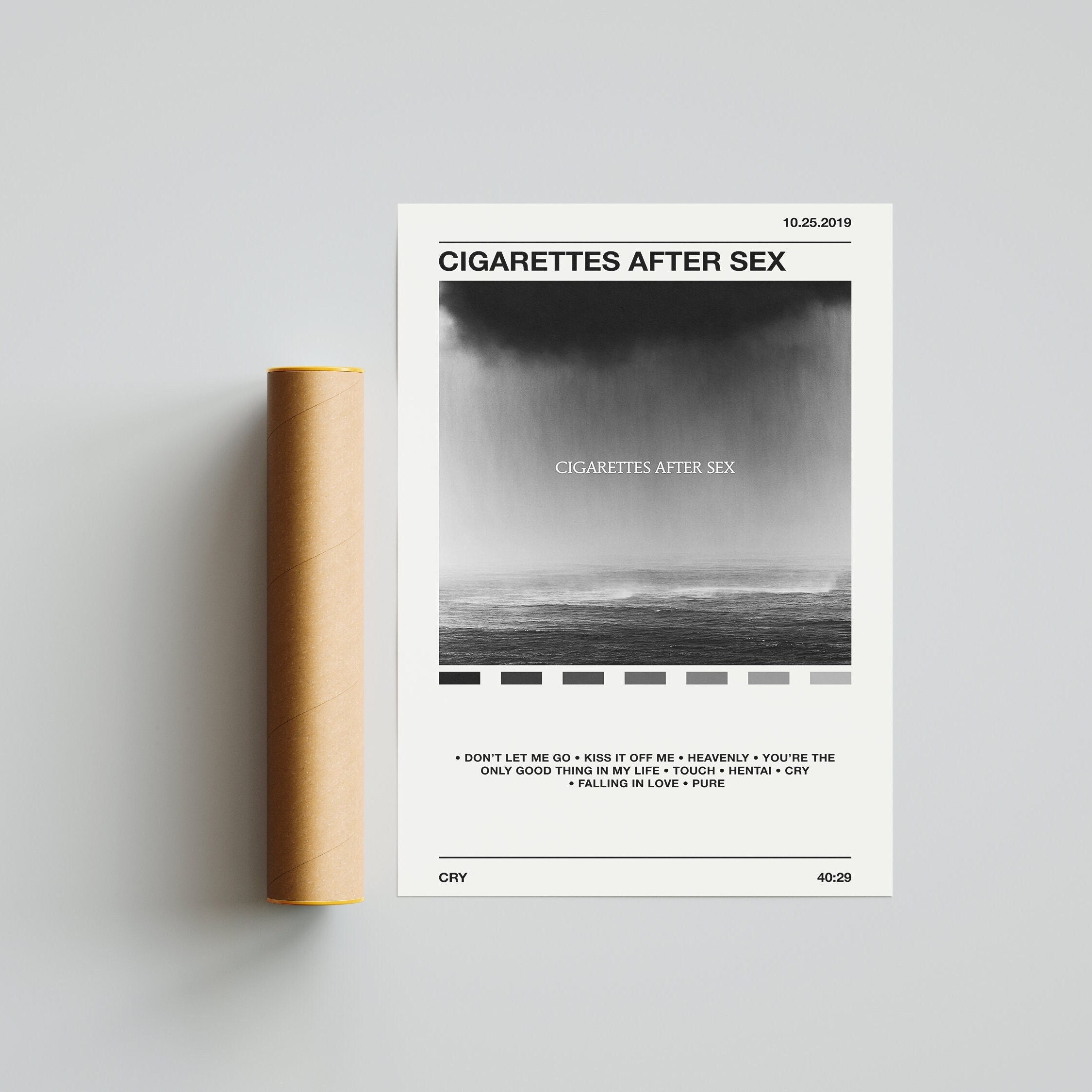 Cigarettes After Sex Cry Album Poster Music Décor Aesthetic Wall
