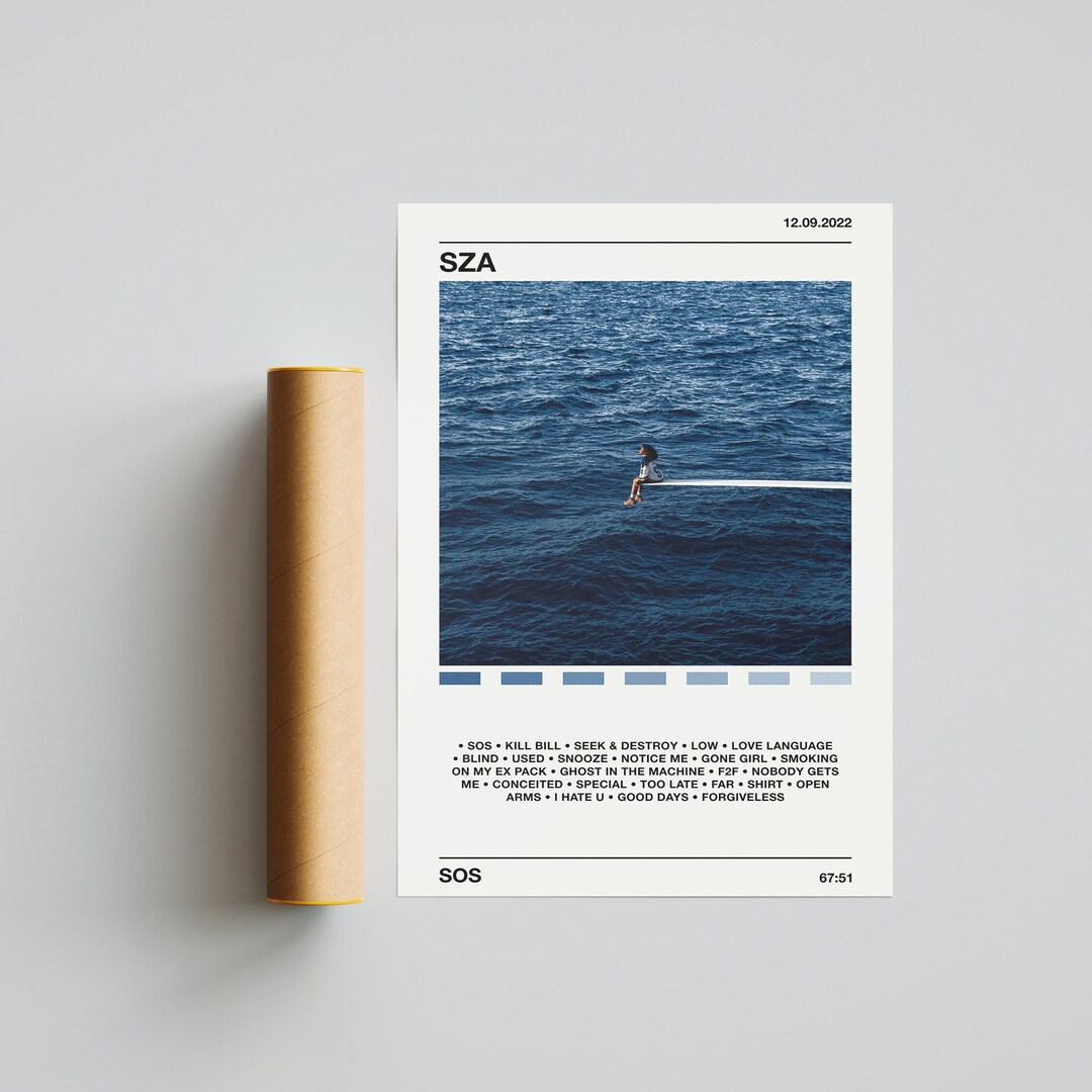 Exclusive SZA Poster | SOS Album Poster | Album Cover Wall Poster ...